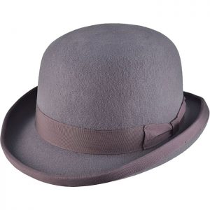 Grey Classic Bowler Hat - Hatman