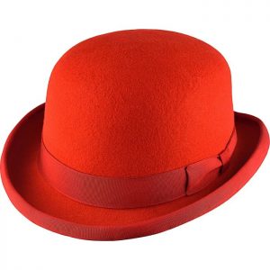 Classic Red Bowler Hat - Hatman
